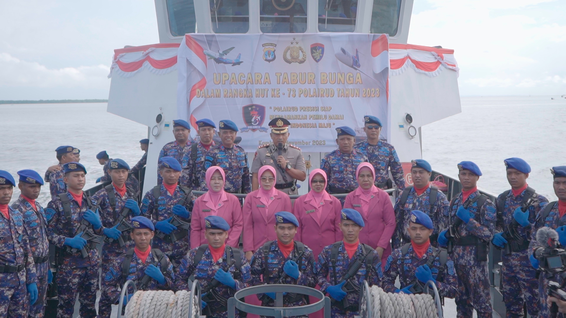 Polairud Polda Kaltara Gelar Upacara Tabur Bunga Peringati HUT Ke-73 ...